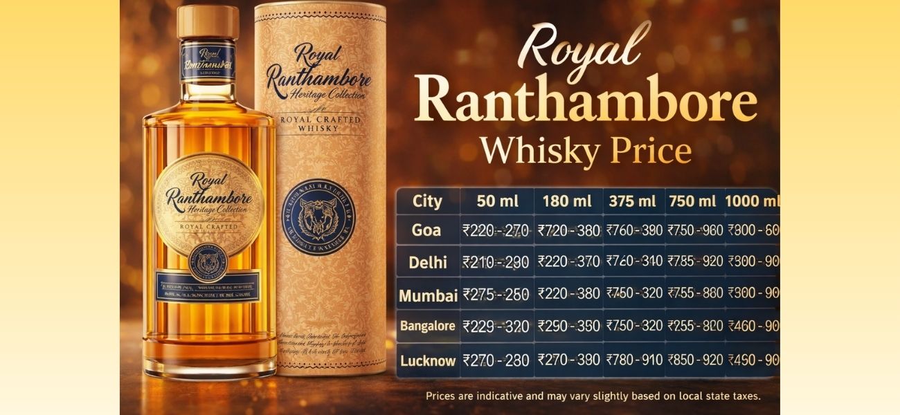 Royal Ranthambore Whisky Price in India: Latest Cost, Variants, Taste ...
